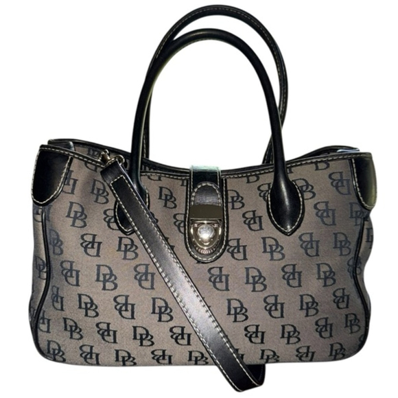 Dooney & Bourke | Bags | Dooney Bourke Signature Logo Canvas Satchel ...